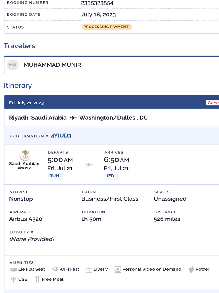 Editor - 1689526446115washington DC Flight Tickets | PDF