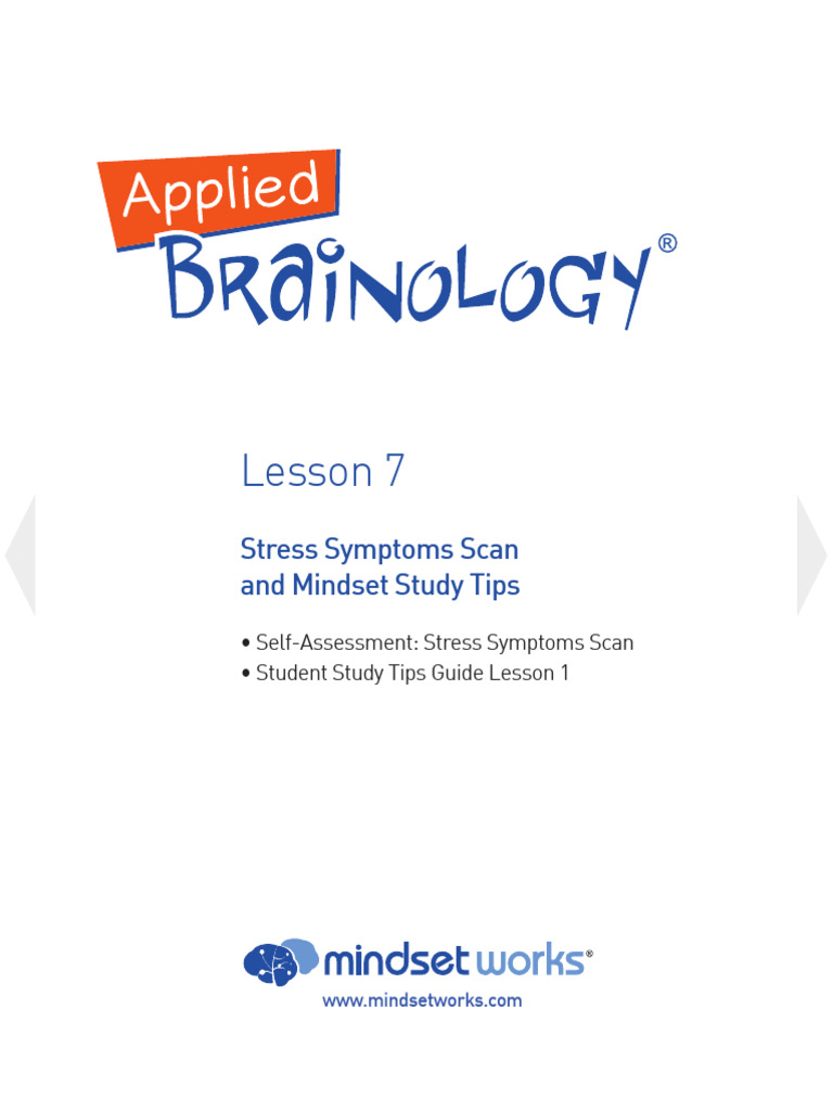 Stress-Symptoms_Lesson-Plan | PDF | Stress (Biology) | Mindset