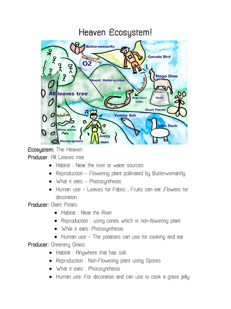 Heaven Ecosystem | PDF | Habitat | Trees