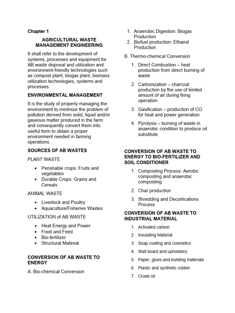 AGRICULTURAL-WASTE-MANAGEMENT-ENGINEERING_-reviewer-1 | Download Free ...