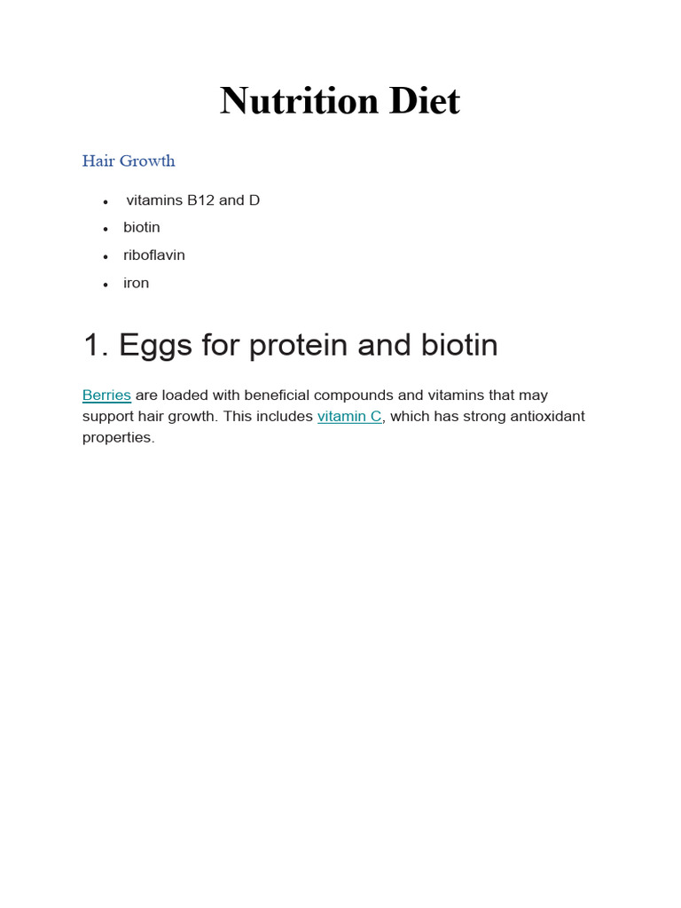 Nutrition Diet | PDF