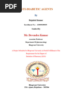 DIABETES MELLITUS Project Work | PDF | Hyperglycemia | Diabetes