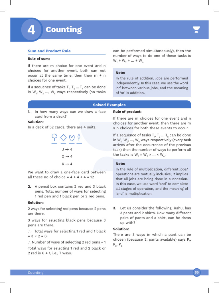 Counting | PDF | Permutation | Mathematical Objects