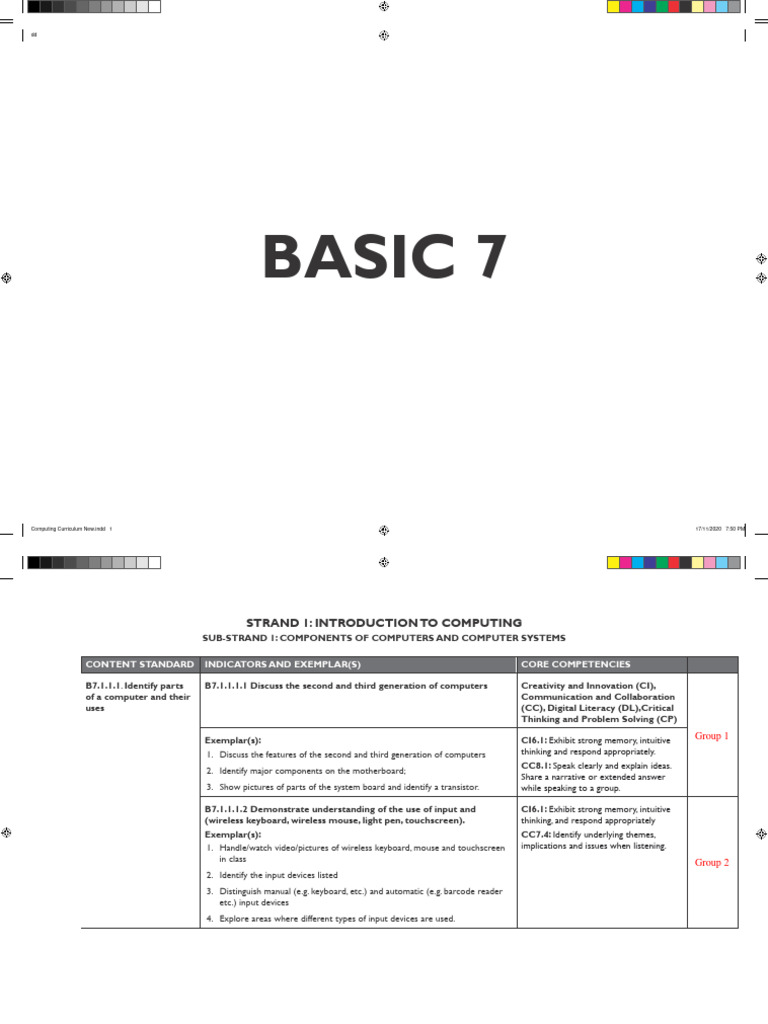 Computing Curriculum New - Groups | PDF | Spreadsheet | Computer Network