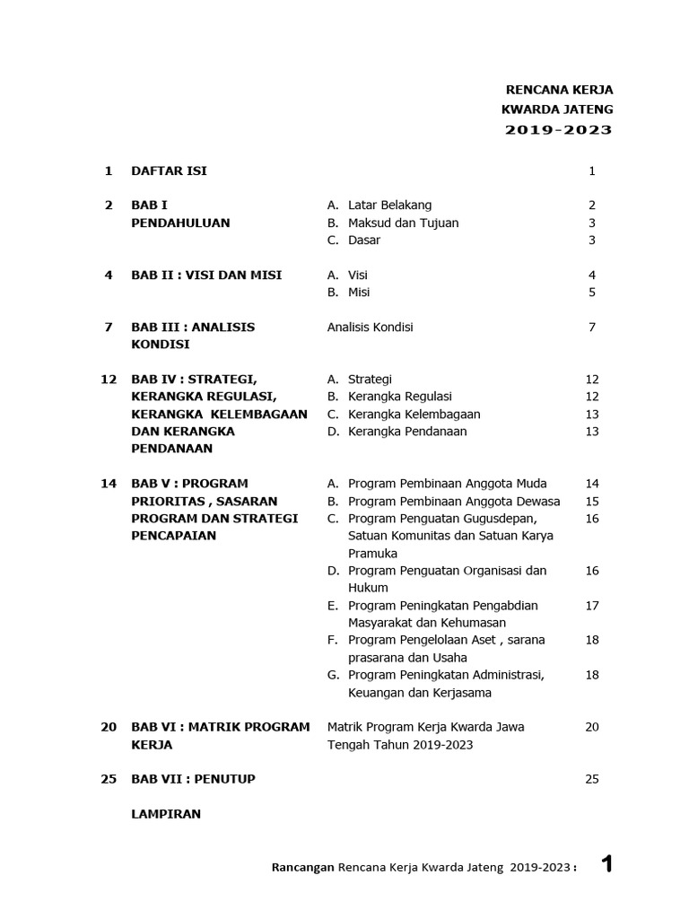 Rancangan RENJA JATENG 19-23 | PDF