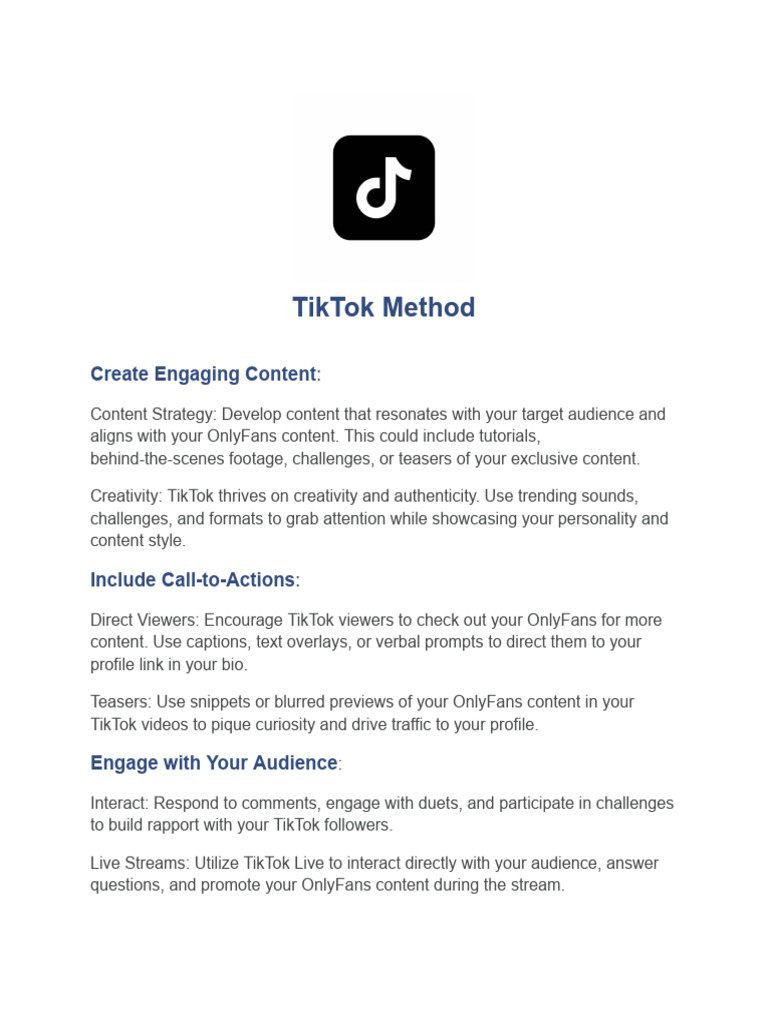 ETHOS - TikTok Method | PDF | You Tube | Hashtag
