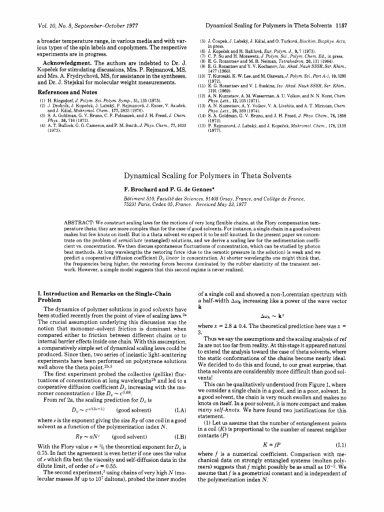 Brochard1977 | Download Free PDF | Viscosity | Diffusion