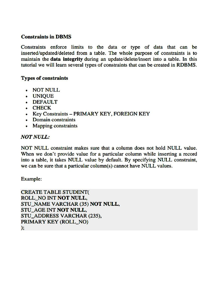 Constraints | PDF