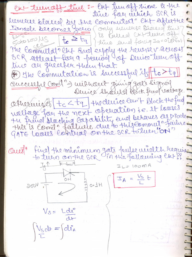 Power Electronics Notes 2 | PDF
