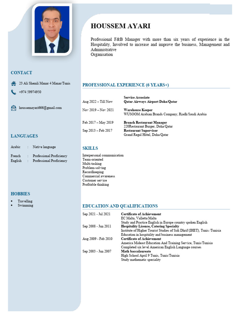 Houssem Ayari CV (3) | PDF