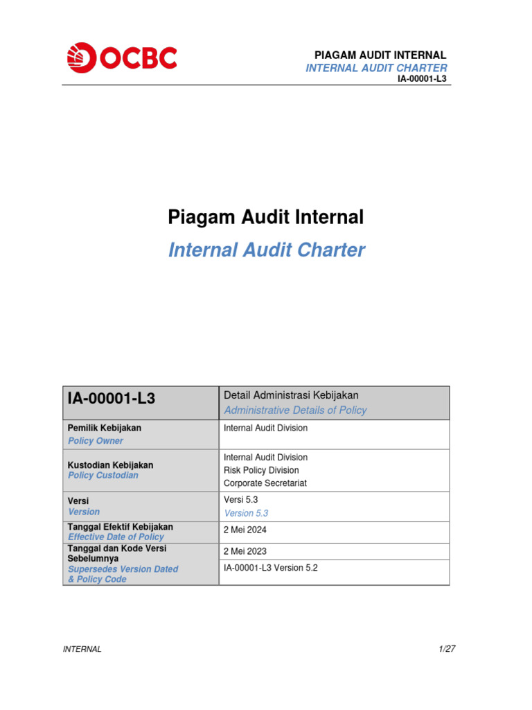 Internal Audit Charter Update | PDF | Internal Audit | Audit