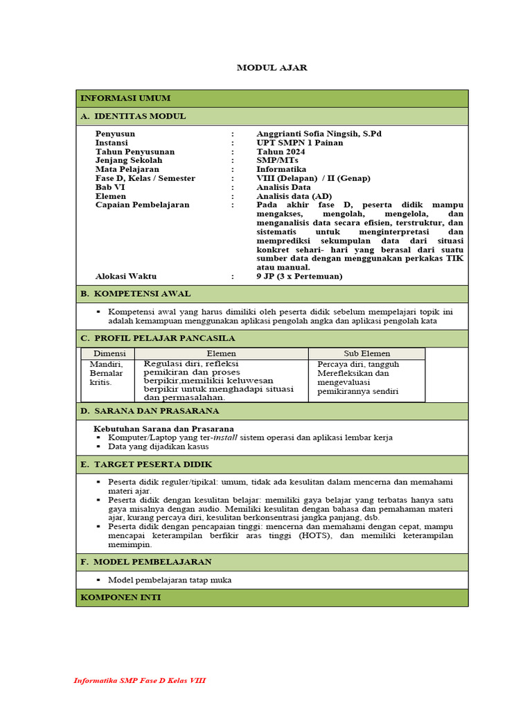 Modul Ajarrr Analisis Data | PDF