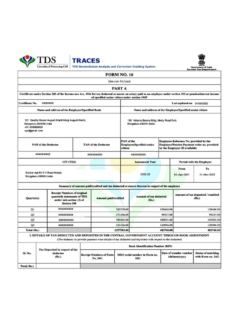 Form 16 | PDF