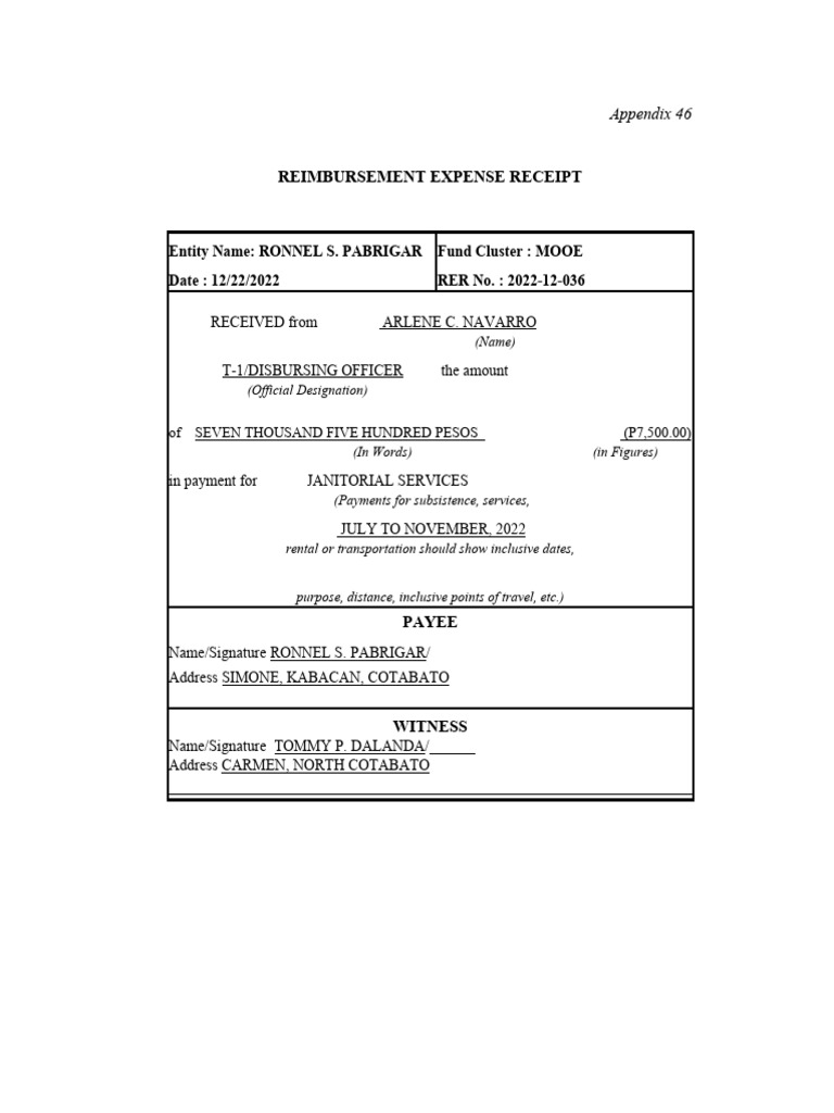 Appendix 46 RER DEC | PDF | Expense | Income Statement