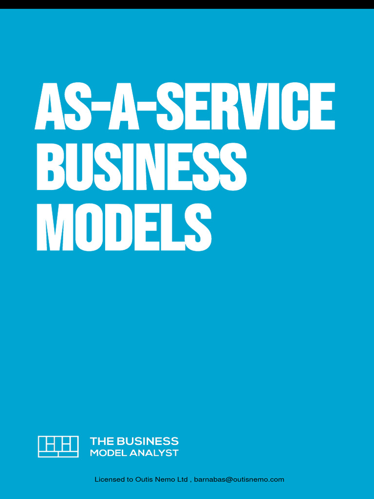 As-a-Service Business Models Explained | PDF | Cloud Computing ...