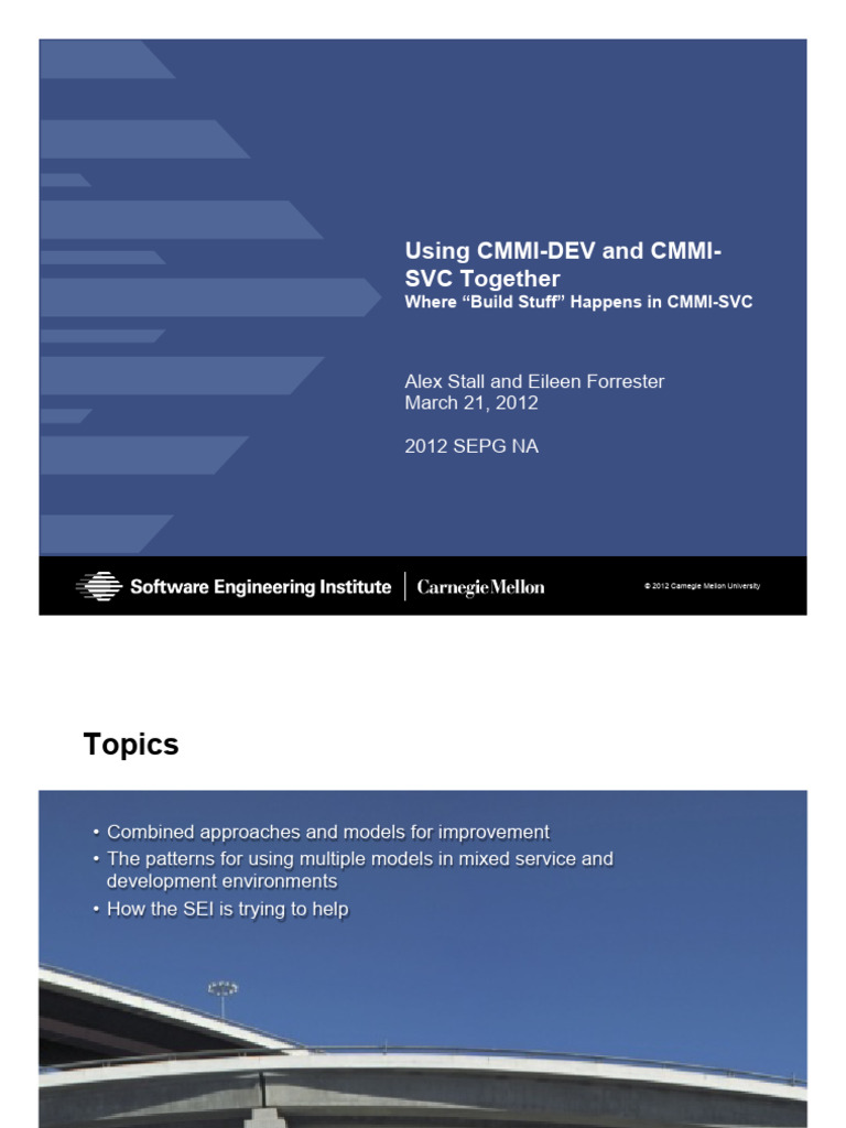 Using CMMI-DEV&CMMI-SVC Together | PDF | Systems Thinking | Systems Engineering
