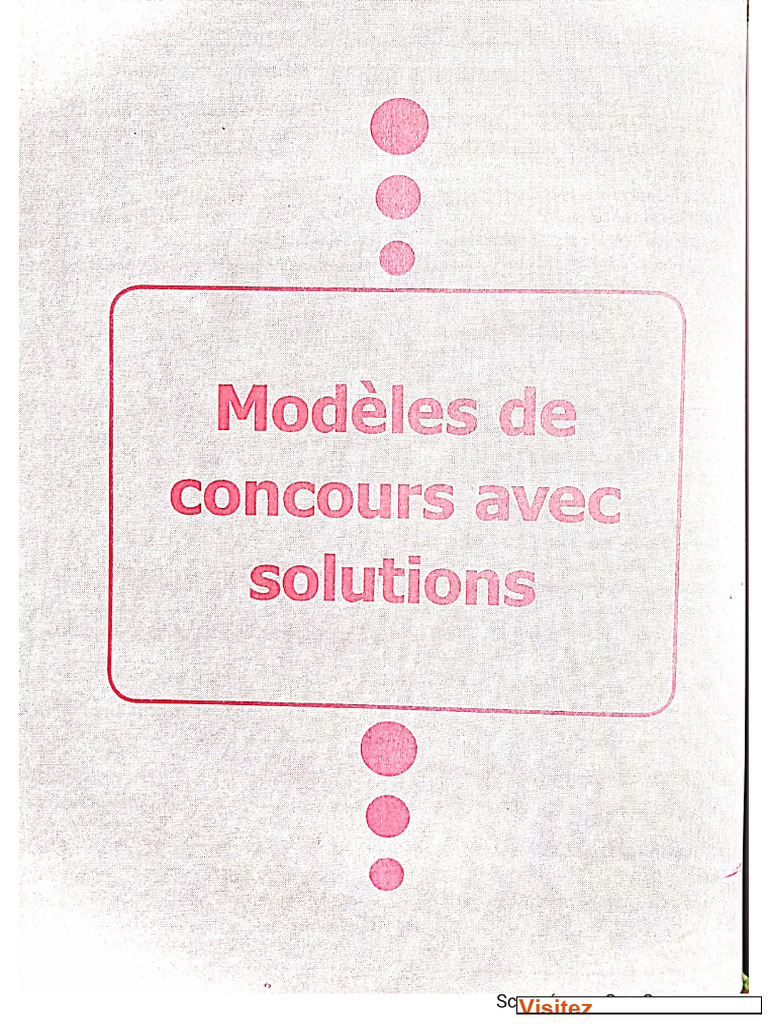 2-Partie Maths Modèle de Concours Avec Solution | PDF