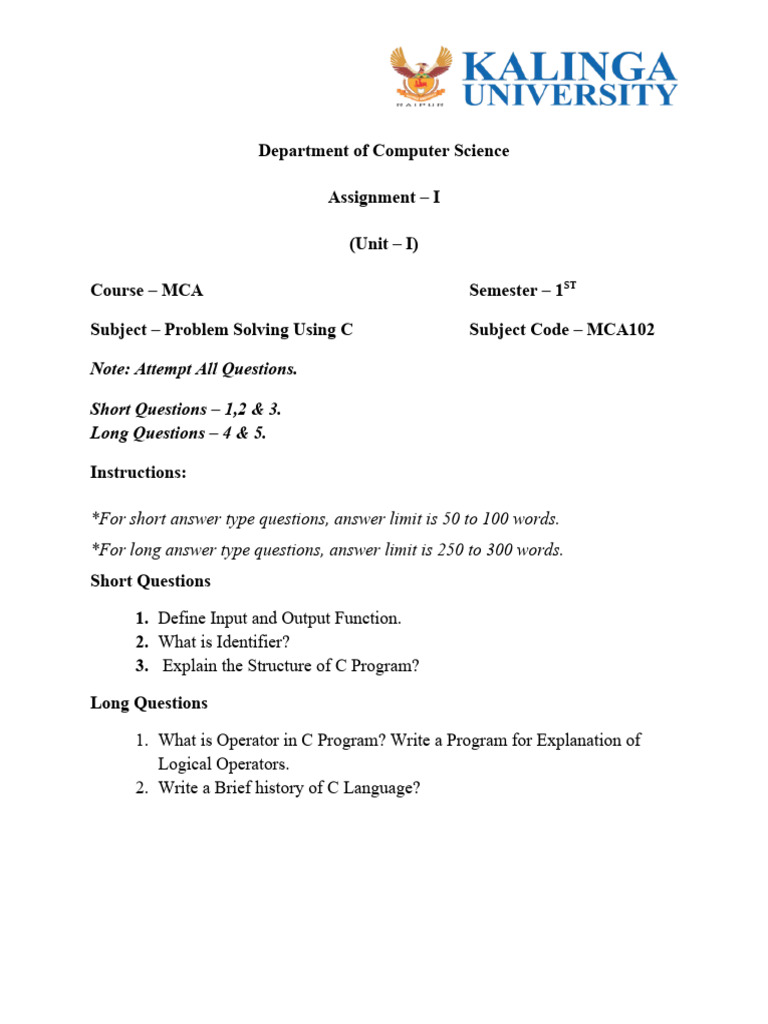 C Assignments | PDF | Pointer (Computer Programming) | Control Flow