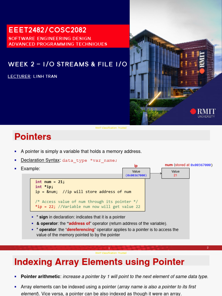 Module 2 - IO Streams and File IO | PDF | Pointer (Computer Programming ...
