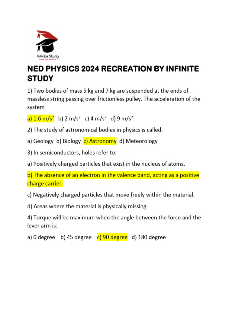 Ned Physics 2024 Recreation | PDF | Radiation | Neutron