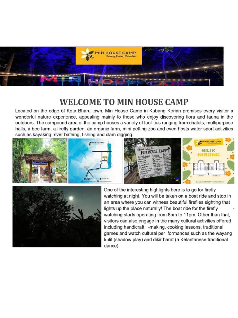 Welcome To Min House Camp 1 | PDF