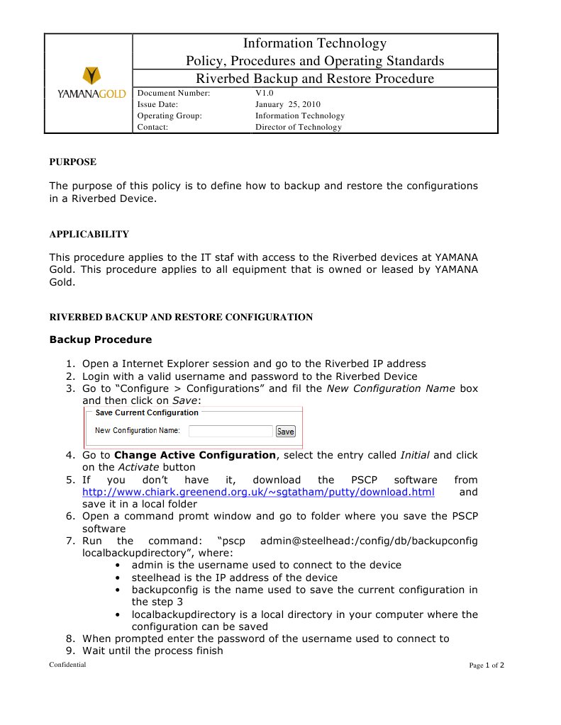 Riverbed Backup and Restore Procedure | PDF | Command Line Interface | Ip Address