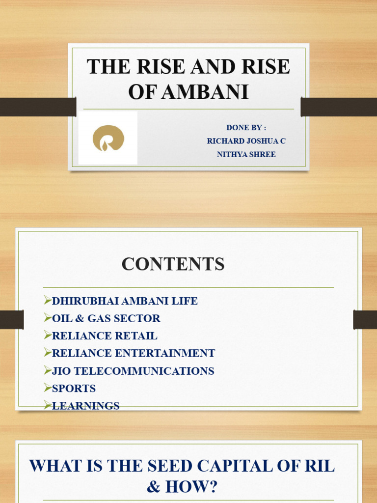 Reliance Final | PDF | Business