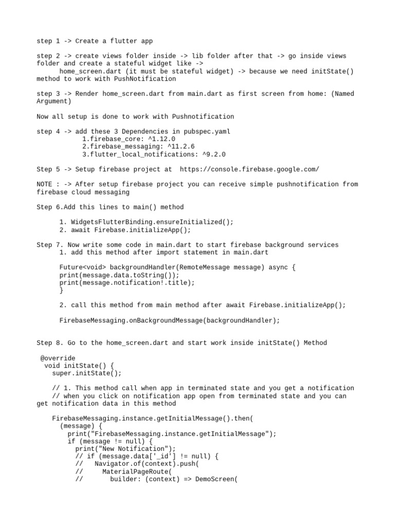 Firebase FCM | PDF | Software Development | Software Engineering