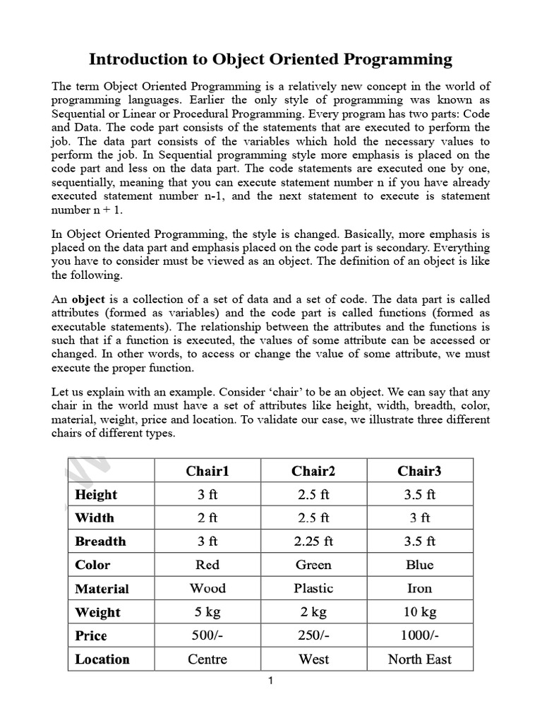 Ch 11 Oop Pdf Object Oriented Programming Class Computer 