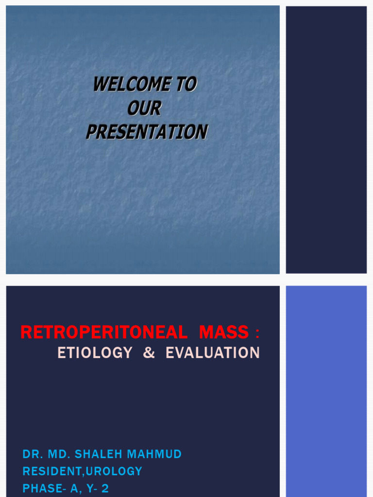 Retroperitoneal Mass | PDF | Neoplasms | Sarcoma