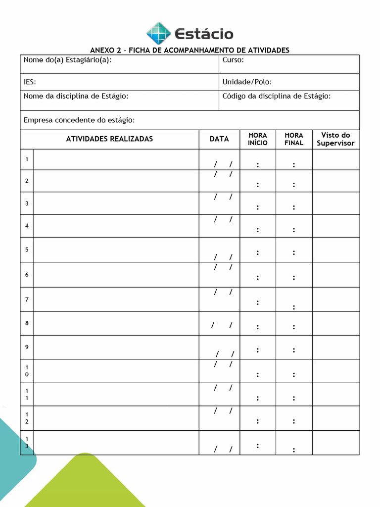 Modelo de Fichas de Acompanhamento | PDF
