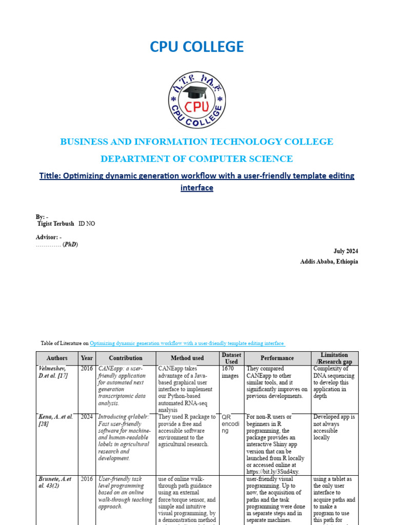 Litrature or Summary of Related Works by Tigist | PDF | Usability | User Interface