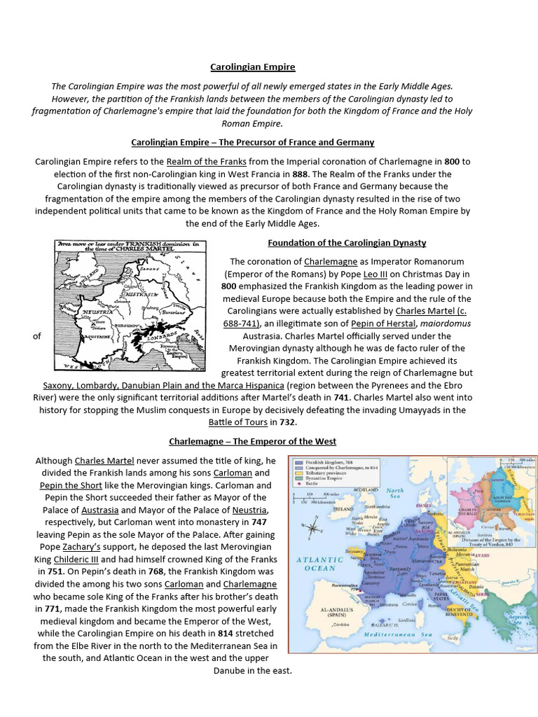 Carolingian Empire | PDF | Charlemagne | Early Middle Ages