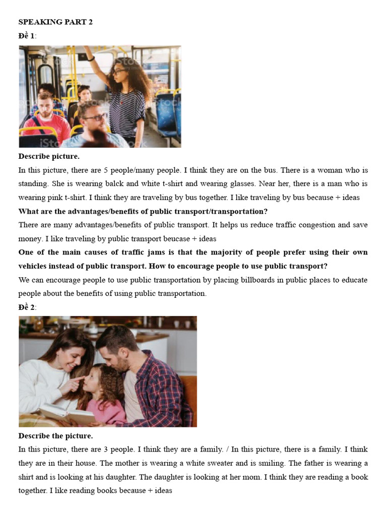 Picture Descriptions and Discussions | PDF | Teachers