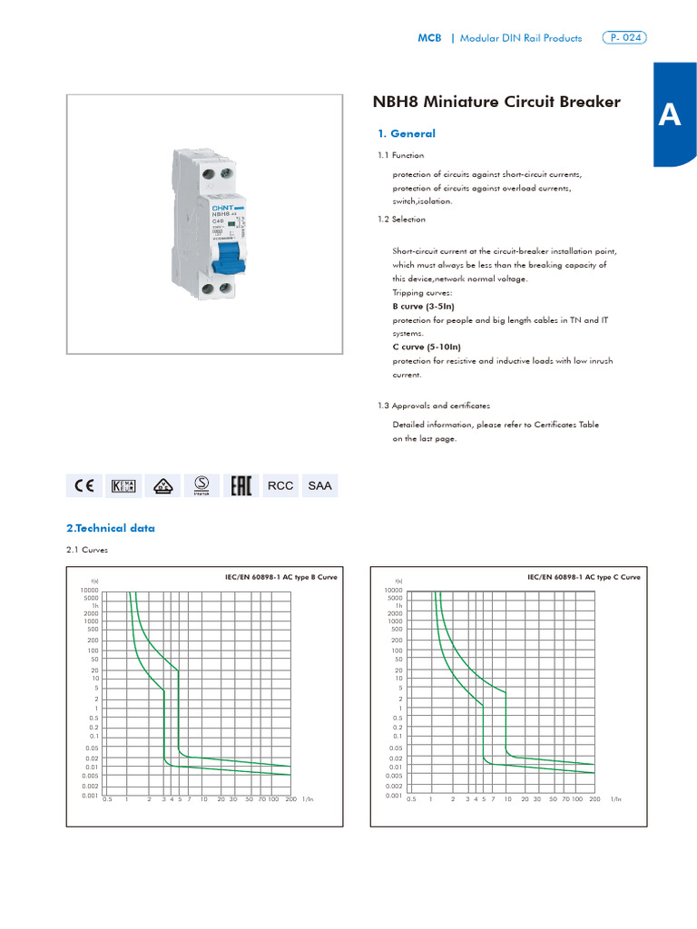 Nbh8 Catalog | PDF | Electrical Engineering | Electricity