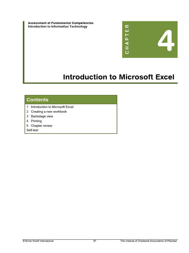 MS Excel (ICAP) | PDF | Microsoft Excel | Microsoft Office 2010