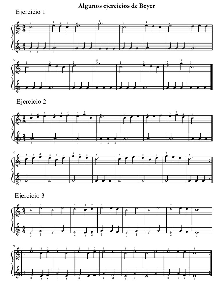 Ejercicios Beyer | PDF