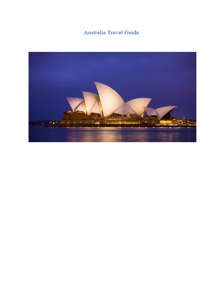 Australia Travel Guide | PDF | Melbourne | Australia