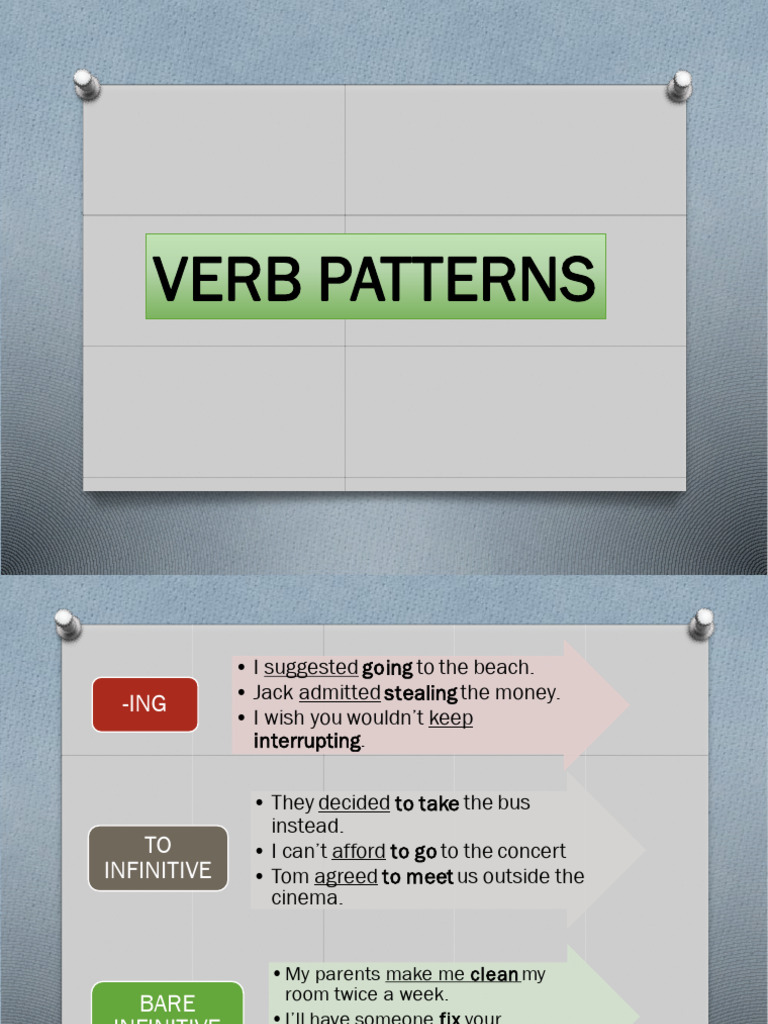 3 - Verb Patterns | PDF