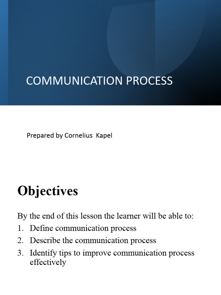 Understanding the Communication Process | PDF | Communication ...