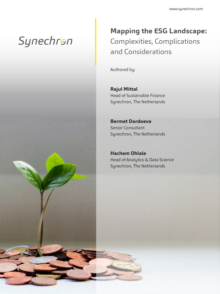 ESG Landscape: Key Insights and Challenges | PDF | Sustainability ...