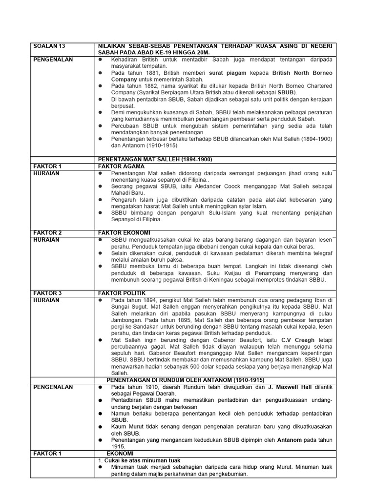 P3 Sej Modul Tajuk Penting | PDF