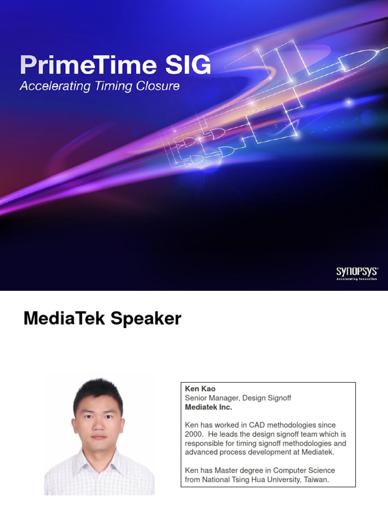 PrimeTimeSIG Taiwan SNUG 2014 MediaTek | PDF | Computing | Information Technology