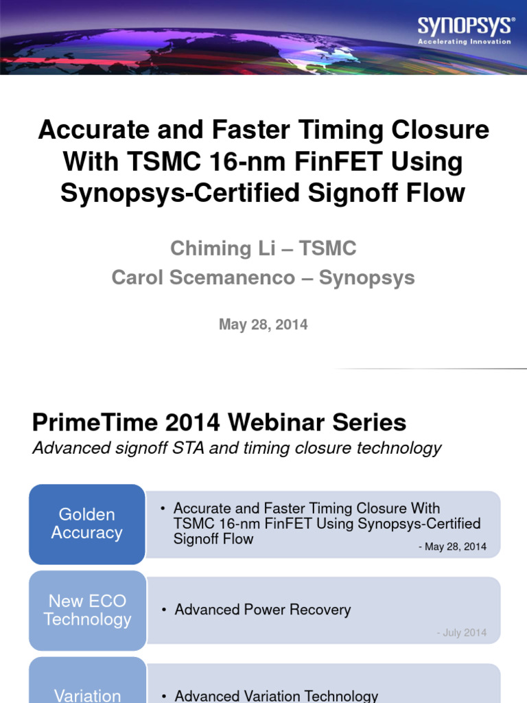 PrimeTime 16FF Webinar Solvnet | PDF | Spice | Computer Engineering