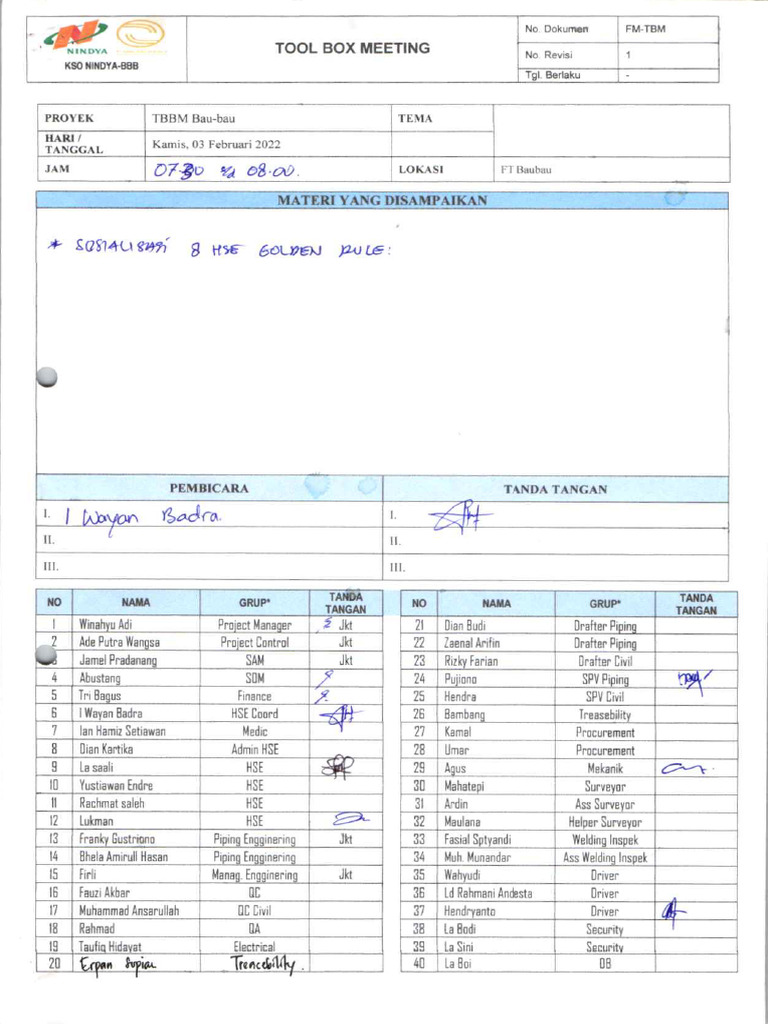 TBT - 3 Februari 2022 | PDF