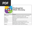 Grade 2-Math Terms | PDF | Vocabulary | Chart