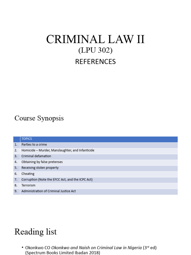 Criminal Law Ii - References-4 | PDF | Assault | Misdemeanor