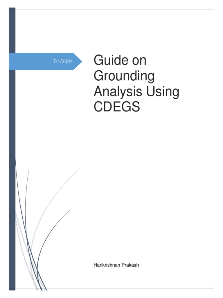 Grounding Analysis Using CDEGS 1720248458 | PDF | Building Engineering | Electromagnetism
