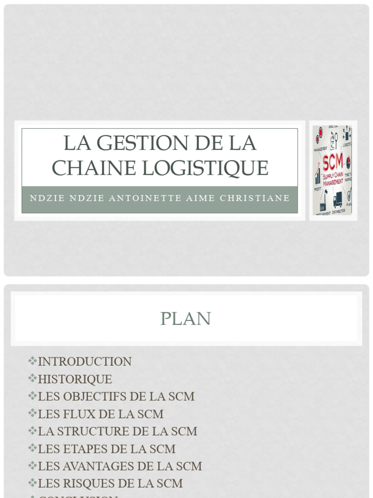 La Gestion de La Chaine Logistique | PDF | Logistique | Gestion de la ... La Gestion de La Chaine Logistique | PDF | Logistique | Gestion de la ...