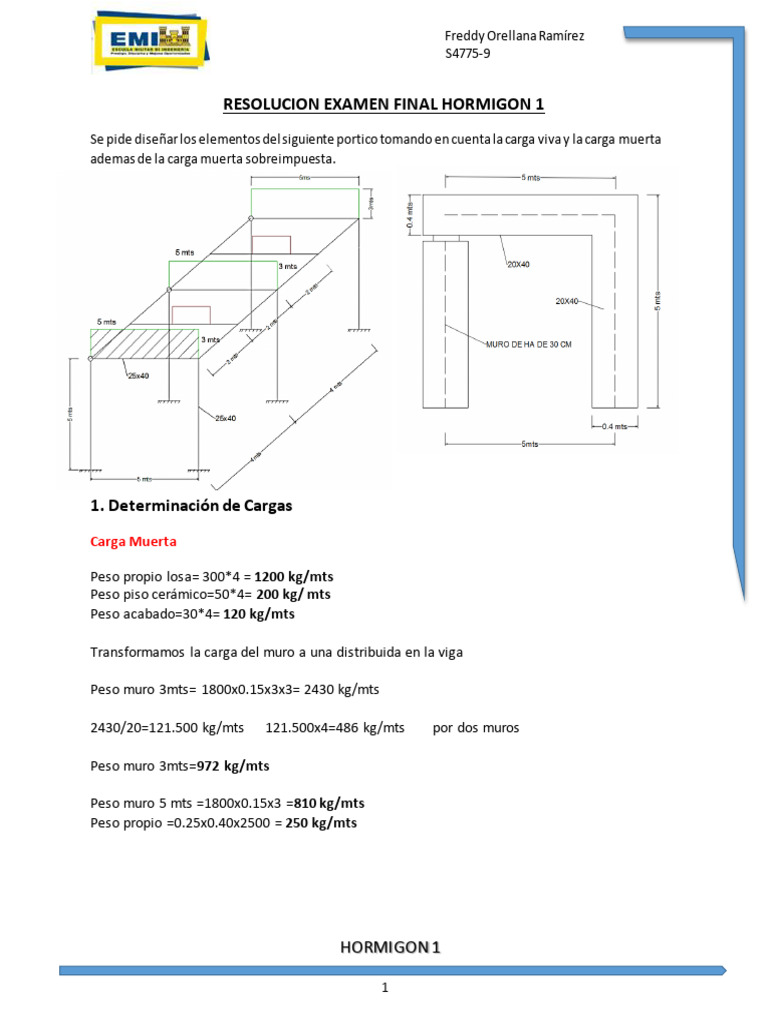 Examen Final | PDF | Ingeniería estructural | Ingeniería de Edificación